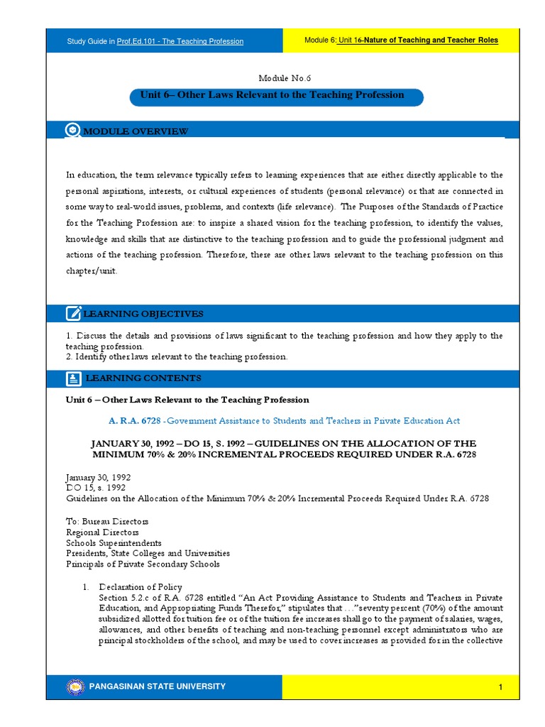 Prof. Ed. 101 SG6 | PDF | Sexual Harassment | Teaching Method