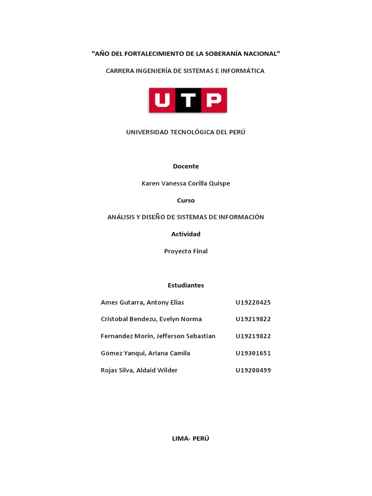 PDF - Ejemplo de Proyecto Final 1 | PDF | Mi sql | Modelo – Vista ...