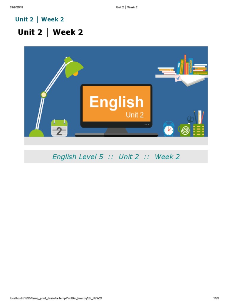 UNIT 2 Week 2 | Download Free PDF | Stress (Linguistics) | Word