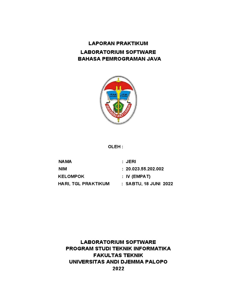 Laporan Praktikum 4 Java | PDF | Komputer