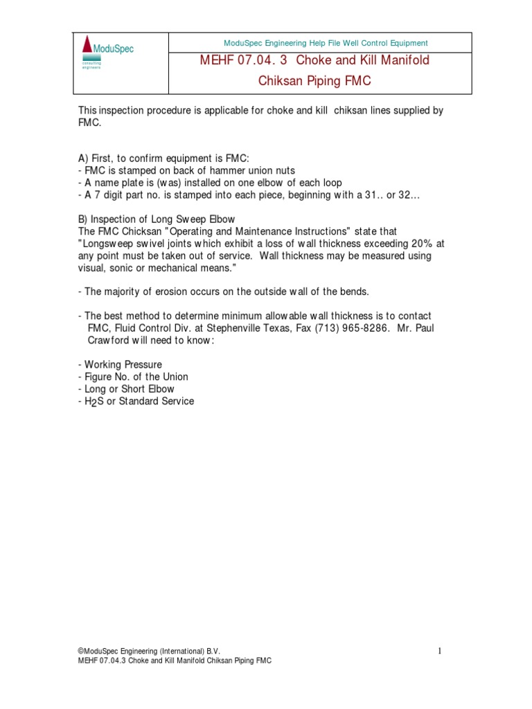 Chiksan Piping | PDF