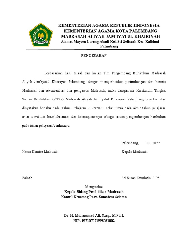 Lembar Pengesahan Dokumen 1 | PDF