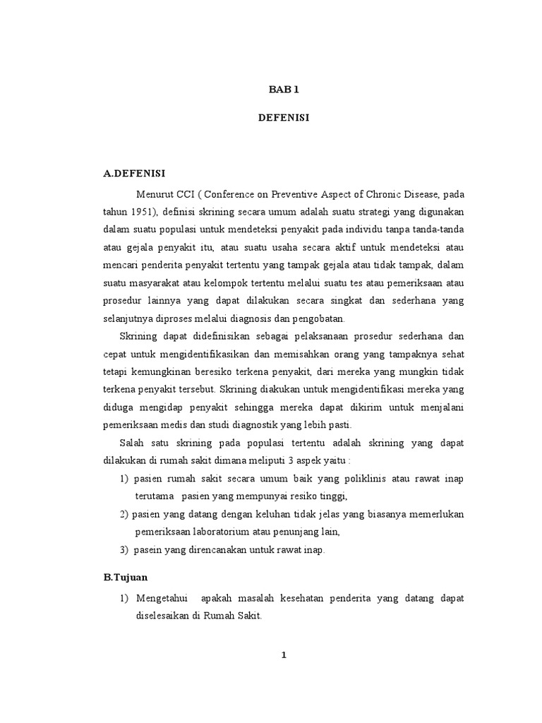 Panduan Skrining-Pasien | PDF | Science & Mathematics