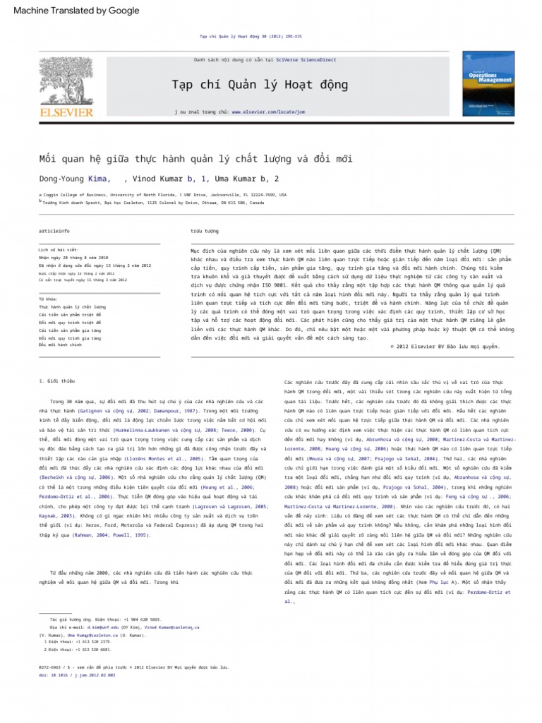 Bài đọc chính QTCL | PDF