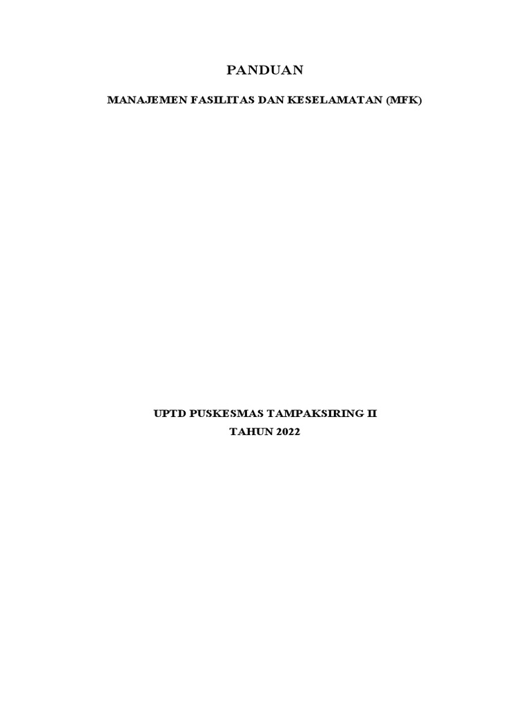 Panduan MFK 2022 | PDF