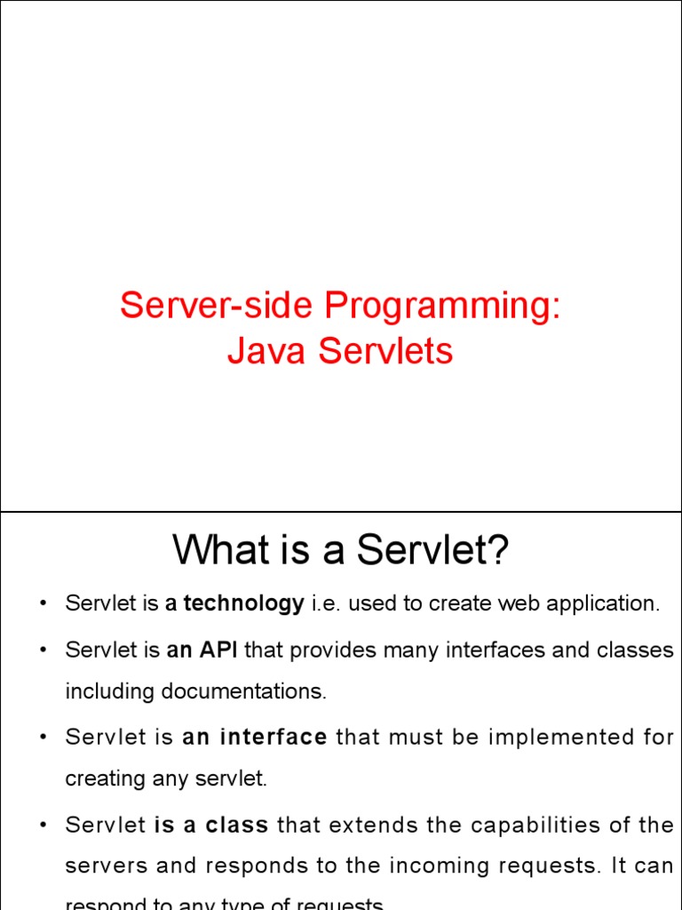 Servlet | PDF | Http Cookie | Networking Servlet | PDF | Http Cookie | Networking