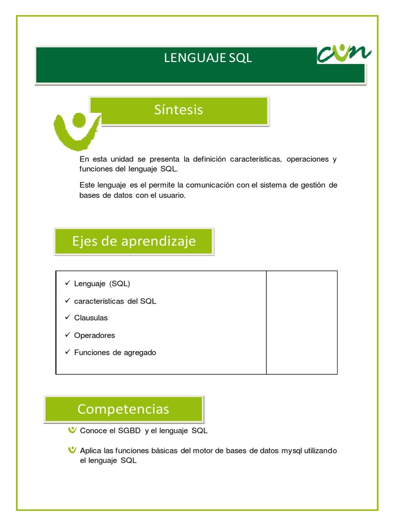 Guia sql1 | PDF | SQL | Bases de datos