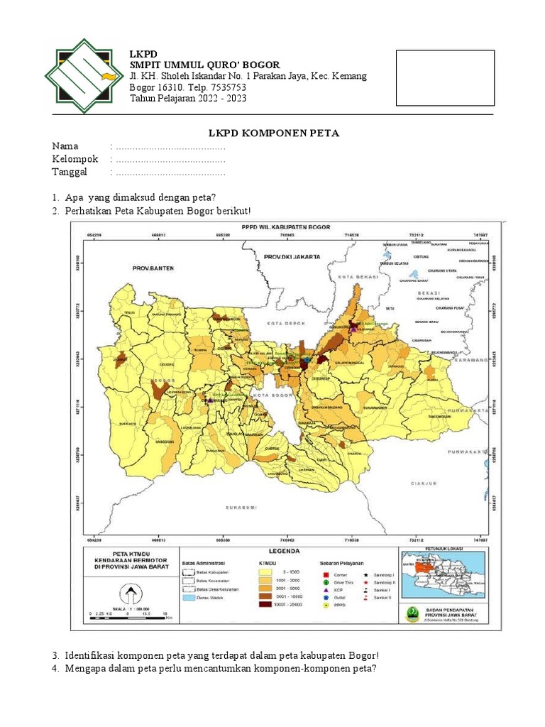 LKPD Komponen Peta | PDF
