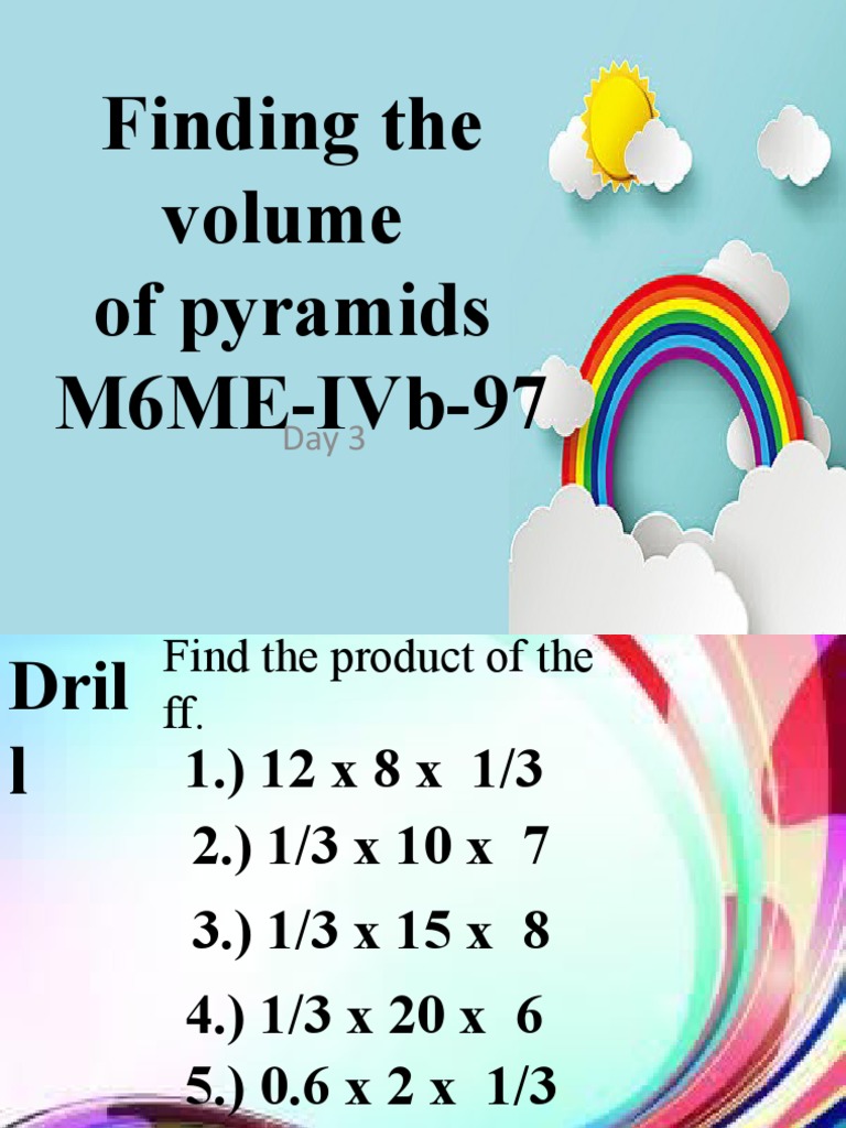 Finding The Volume of Pyramids | PDF