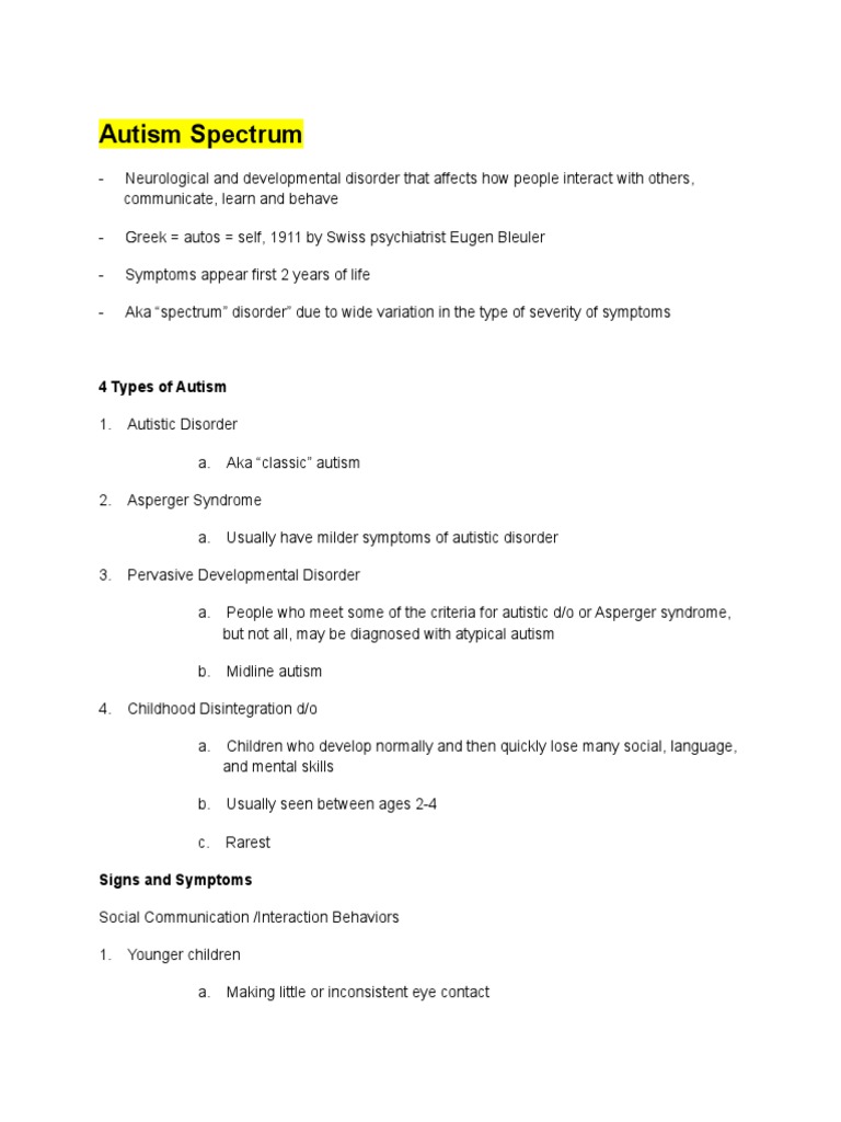 Understanding Autism Spectrum Disorders Pdf