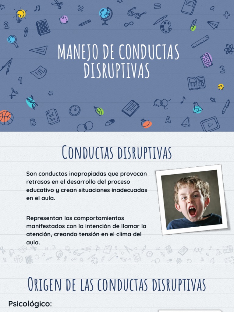 Técnicas para Manejar Conductas Disruptivas | PDF | Comportamiento | Modificación de comportamiento