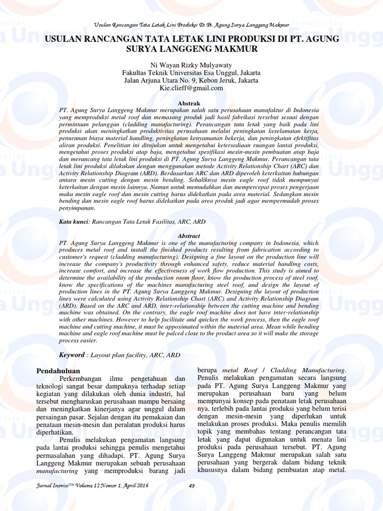 Artikel Tata Letak | PDF