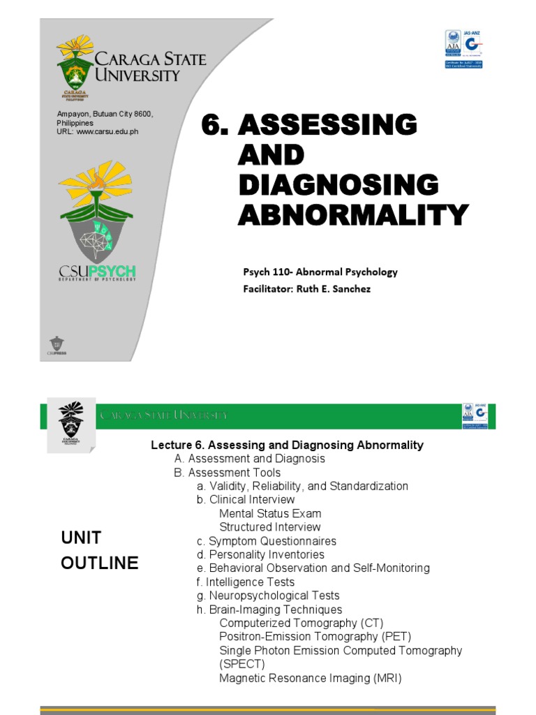 6 Assessing-and-Diagnosing-Abnormality - PPT | PDF | Diagnostic And ...