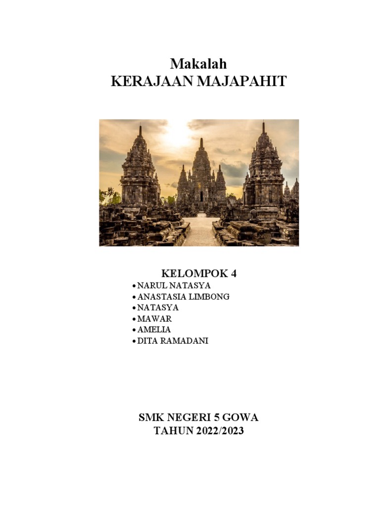 Makalah Sejarah Kerajaan Majapahit | PDF