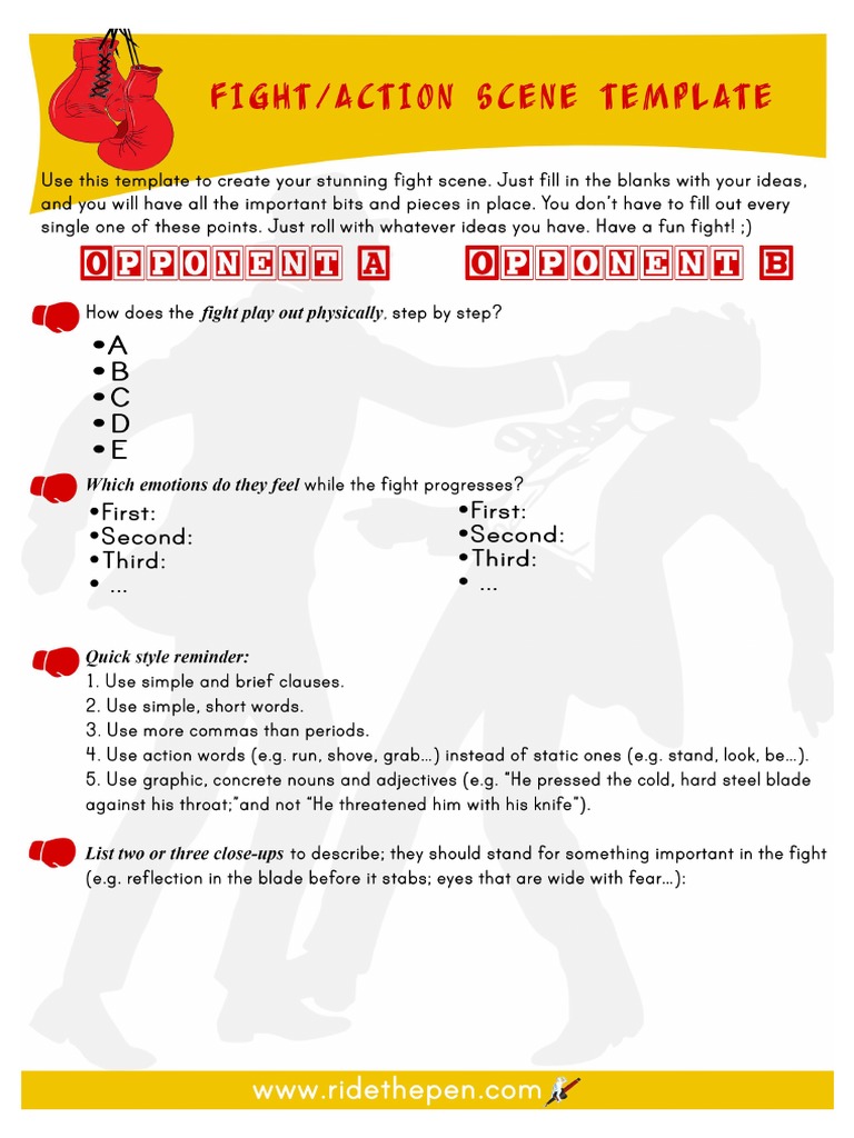 Fight Scene Template | PDF