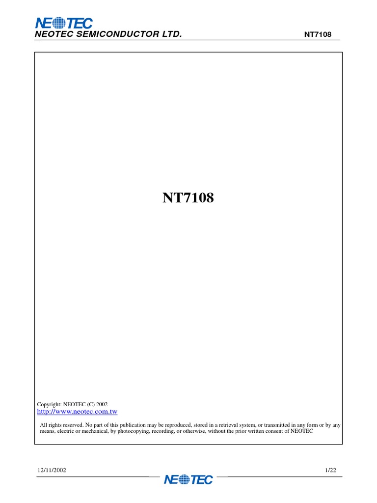 NT 7108 | PDF