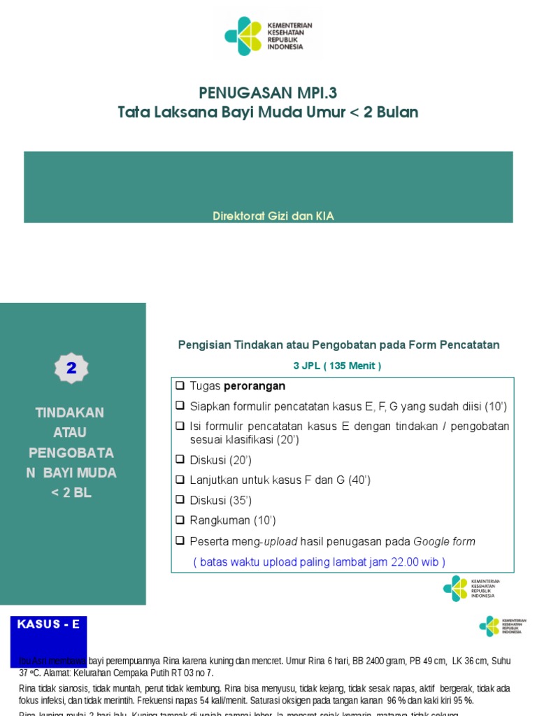 Penugasan MPI 3 Tindakan Pengobatan E, F, G | PDF