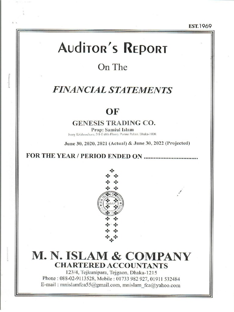 Audit Report 2020 - 2021 (Part 1) | PDF