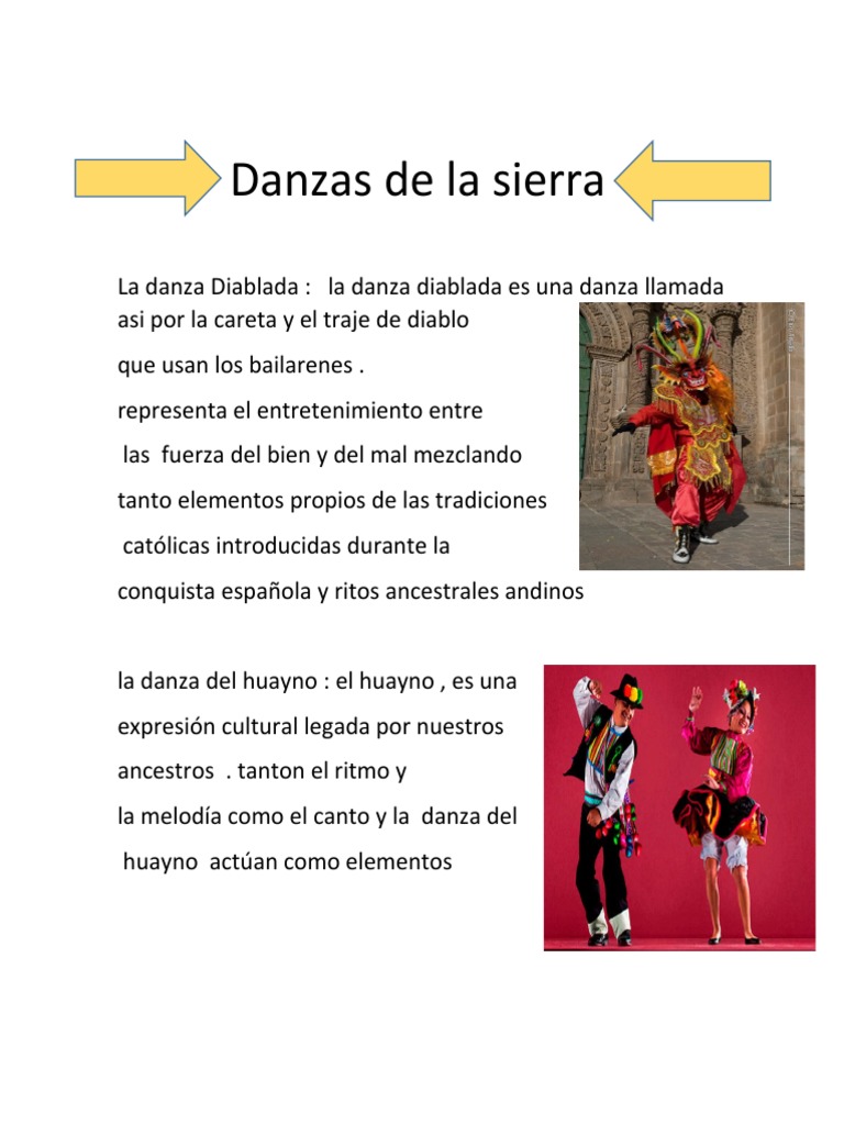 Danzas de La Sierra | PDF