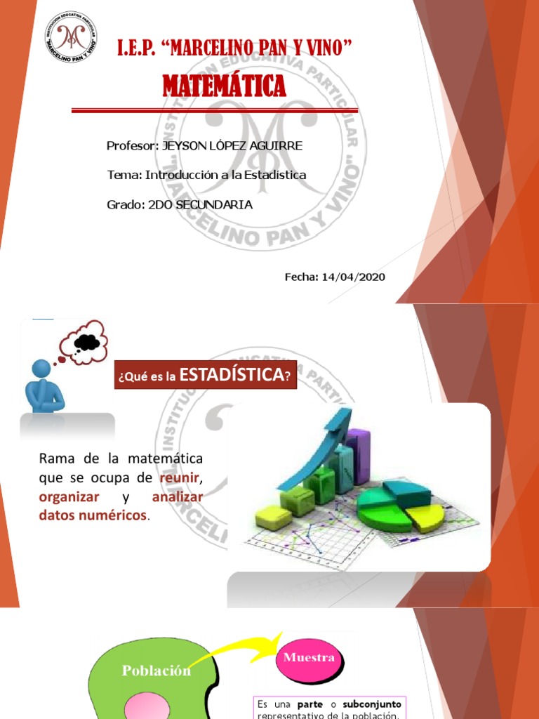2do Secundaria - INTRODUCCION A LA ESTADISTICA | PDF | Estadísticas | Investigación cuantitativa