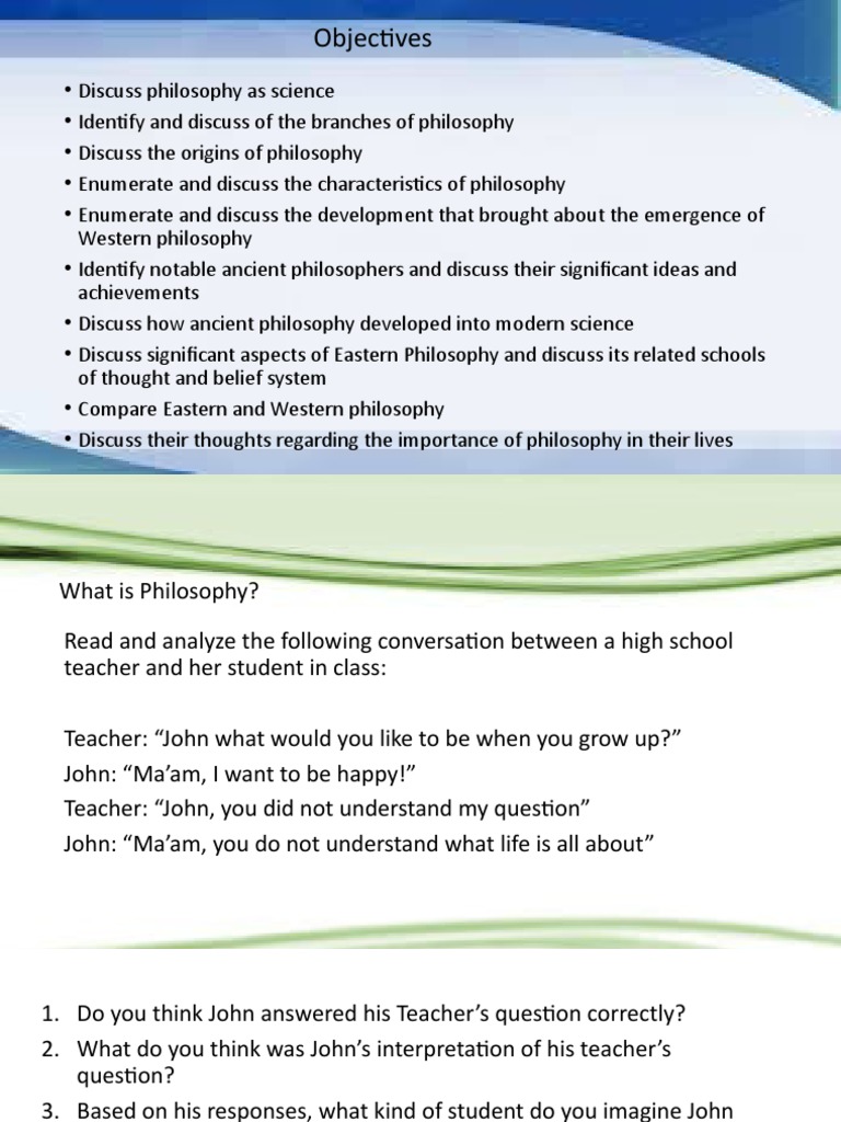 Unit 1-Introduction To Philosophy-Lesson 1 - What Is Philosophy | PDF ...
