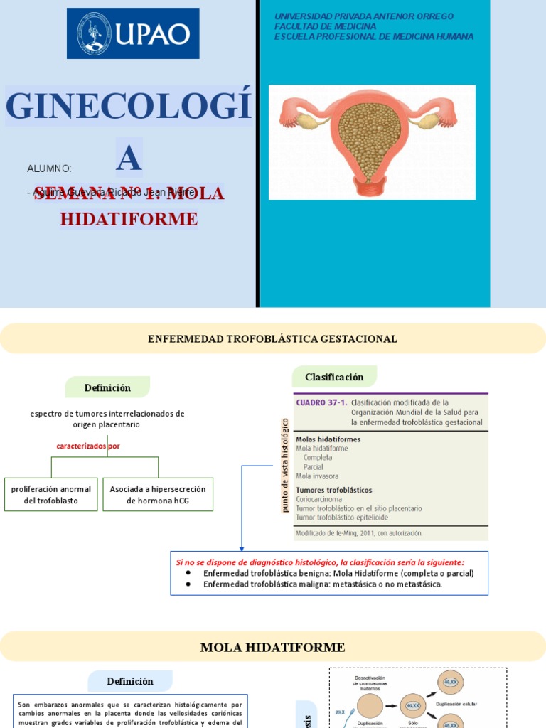 Mola Hidatiforme | PDF | El embarazo | Reproducción humana