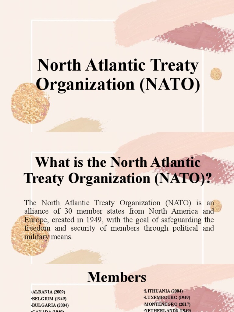 North Atlantic Treaty Organization NATO | PDF | Nato | Global Politics
