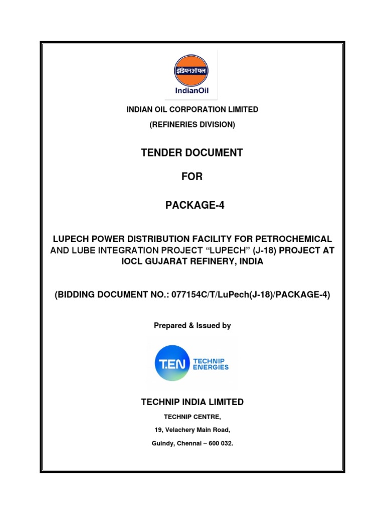 LuPech Power Distribution Tender Document | PDF | Bankruptcy | Accountant