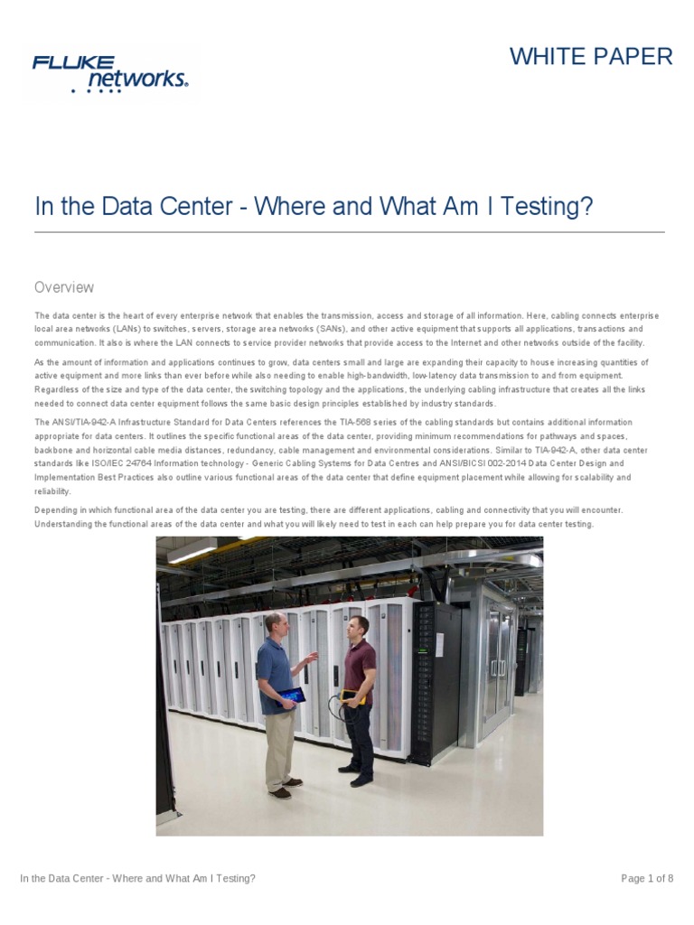 In The Data Center Where and What Am I Testing - 7002422 | PDF ...