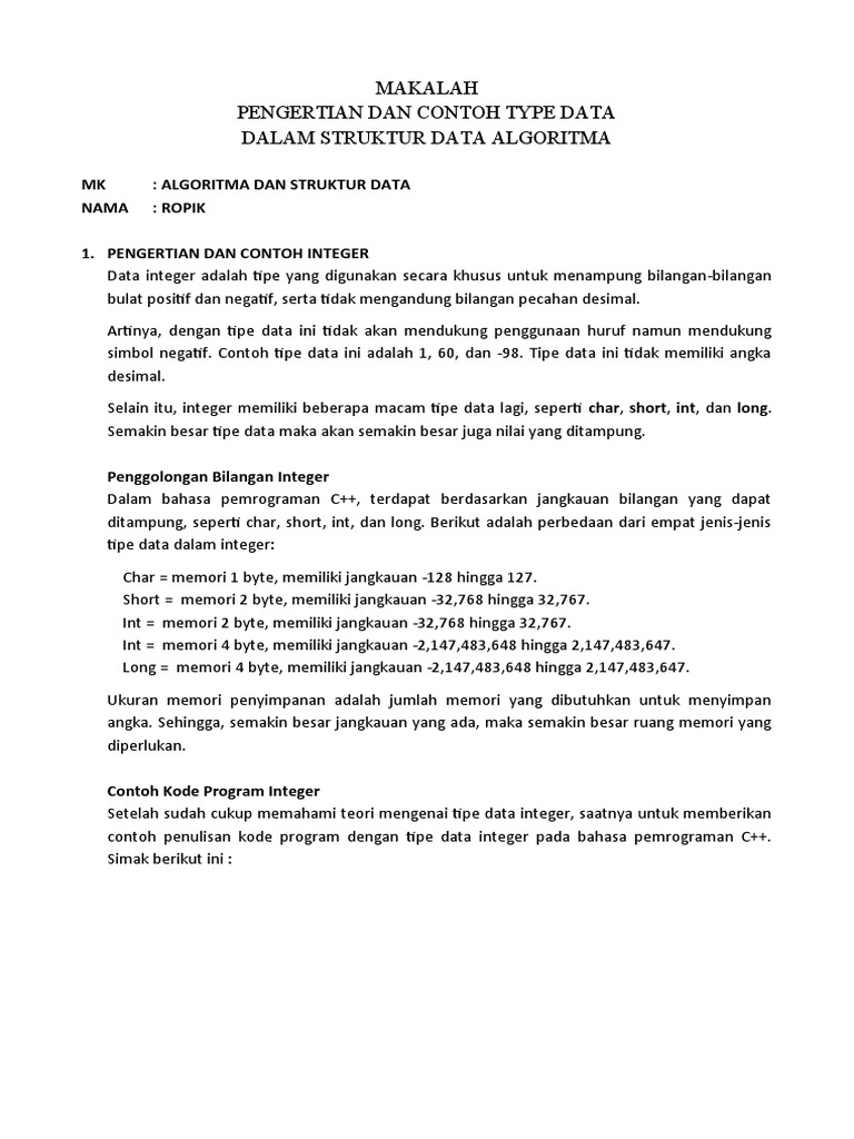 Makalah Algoritma | PDF | Komputer