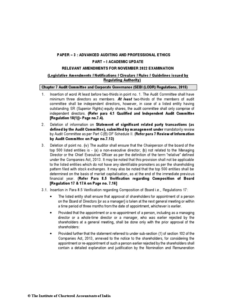 RTP - Nov 2022 CA Final | PDF