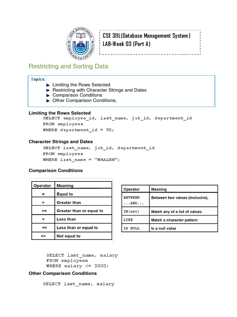 Lab Week 3 311l Pdf Databases Computer Science