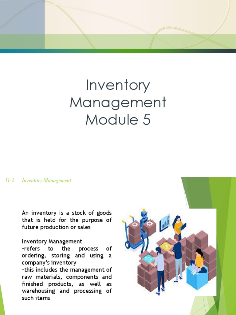Module 5 - Inventory Management | PDF