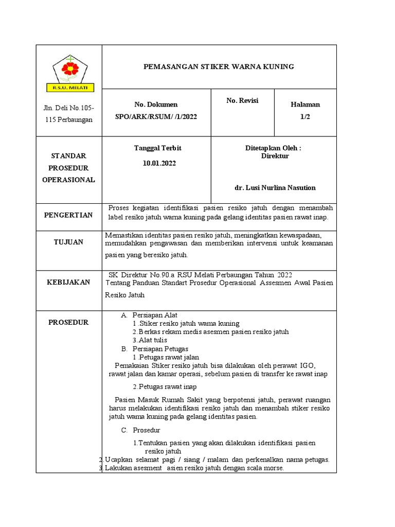 SKP 1 Ep 1 Spo - Pemasangan Stiker Warna Kuning | PDF