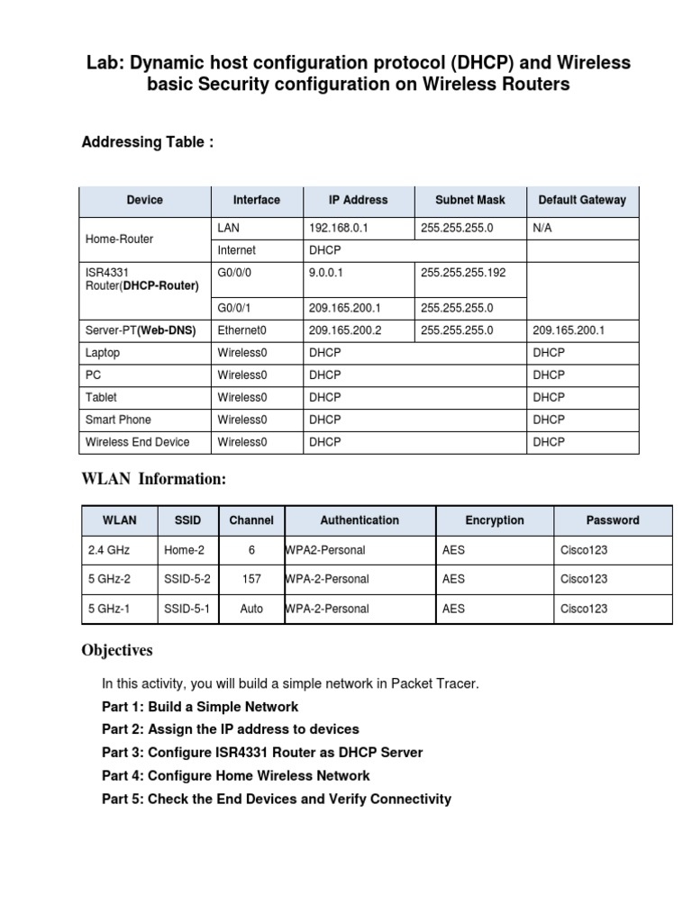 3 - DHCP and Wireless Basic Security | PDF | Wireless Lan | Computer Network