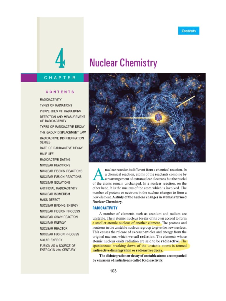 Nuclear Chemistry | PDF