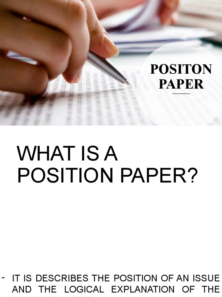 Positon Paper | PDF | Argument | Academic Journal