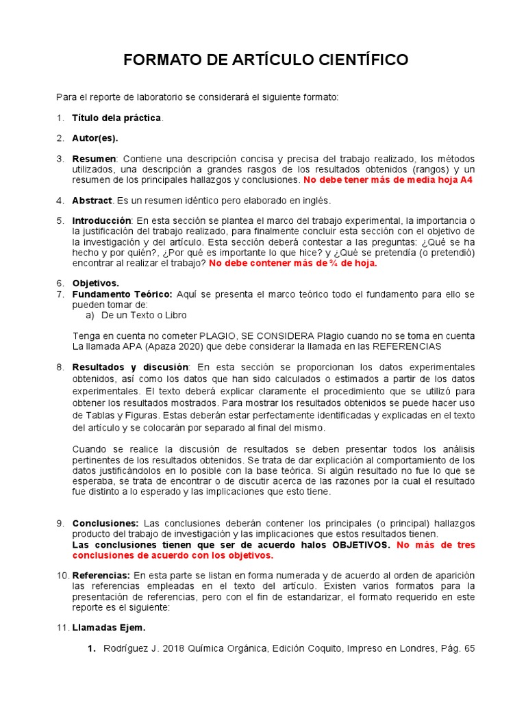 Formato de Artículo Científico | PDF