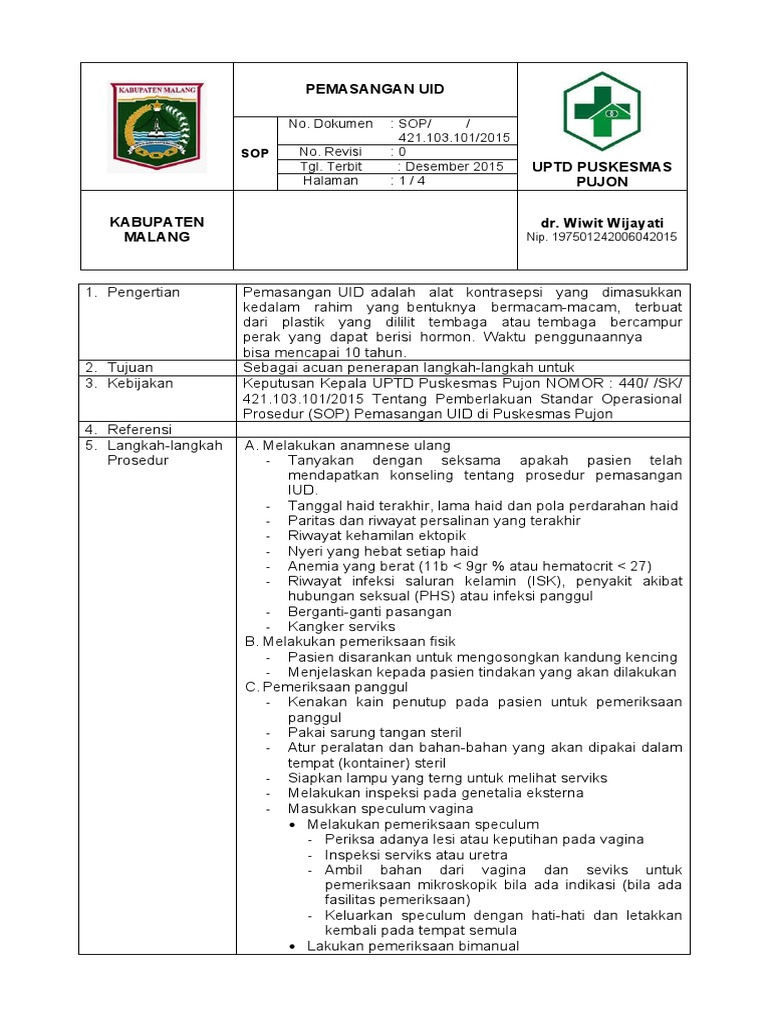 MENGATUR PELAKSANAAN PEMASANGAN UID | PDF