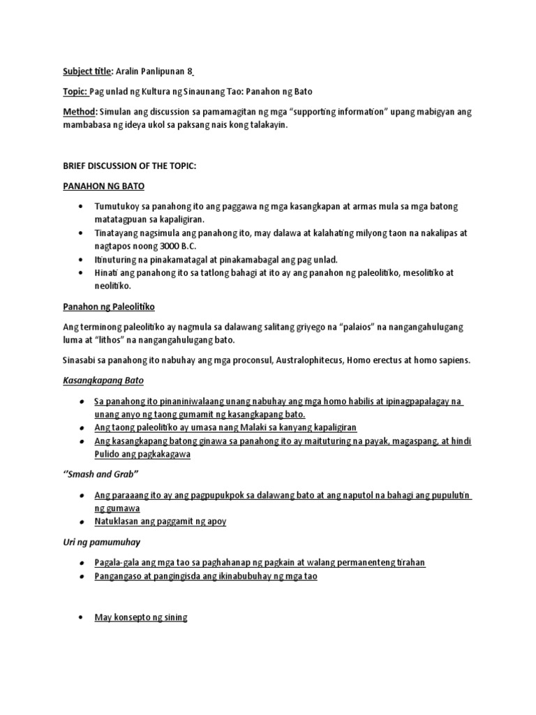 Panahon NG Bato LP | PDF