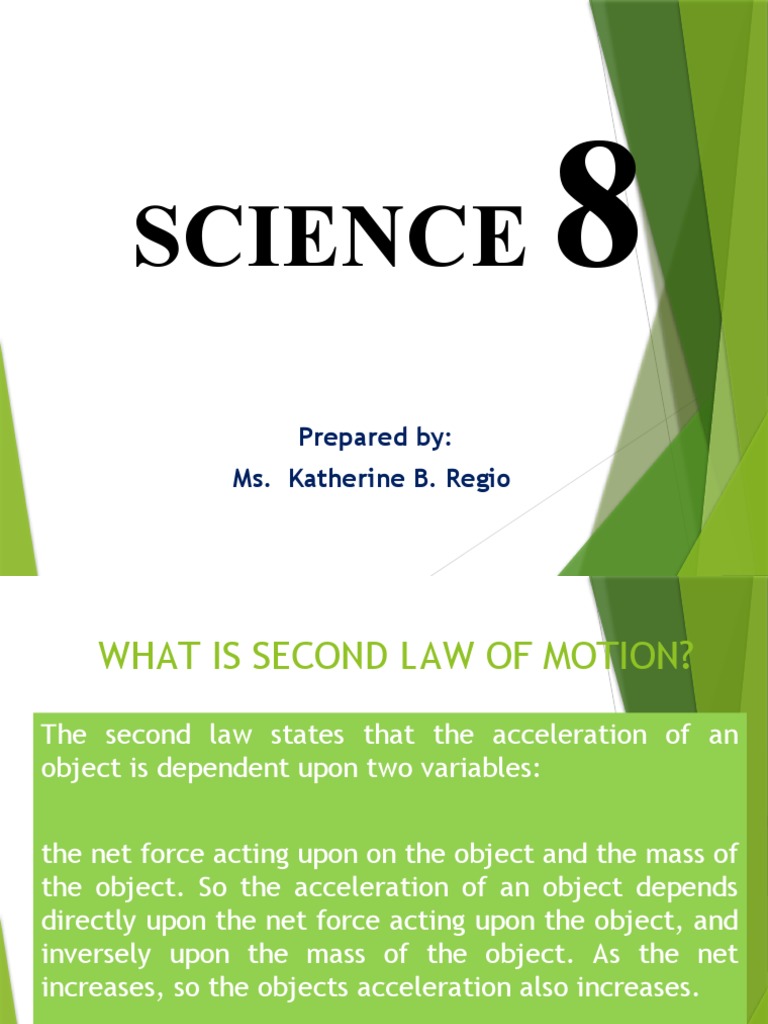 Week 2.newtons Second Law of Motion Computation | PDF | Force | Mass