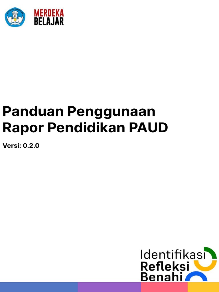 Panduan Penggunaan Rapor Pendidikan Untuk Satuan PAUD | PDF