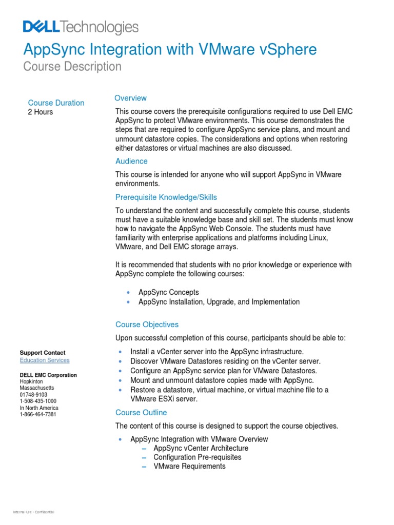 Dell EMC Unity Implementation and Administration | PDF | V Mware | Computing