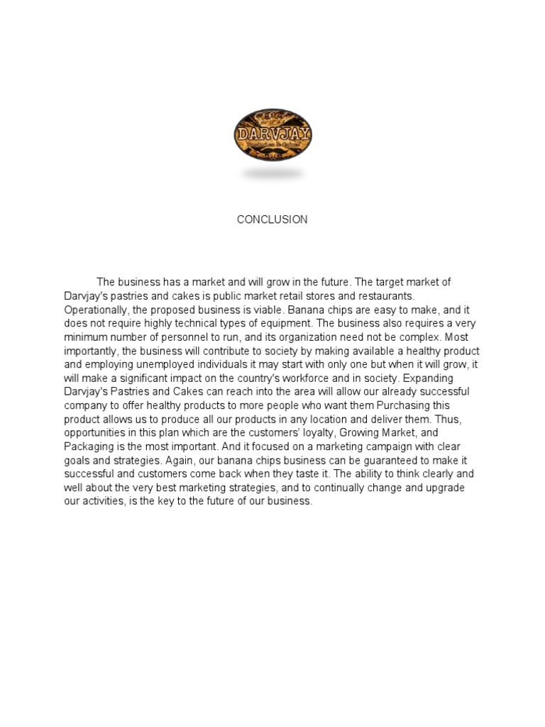 Conclusion For Marketing Plan | PDF