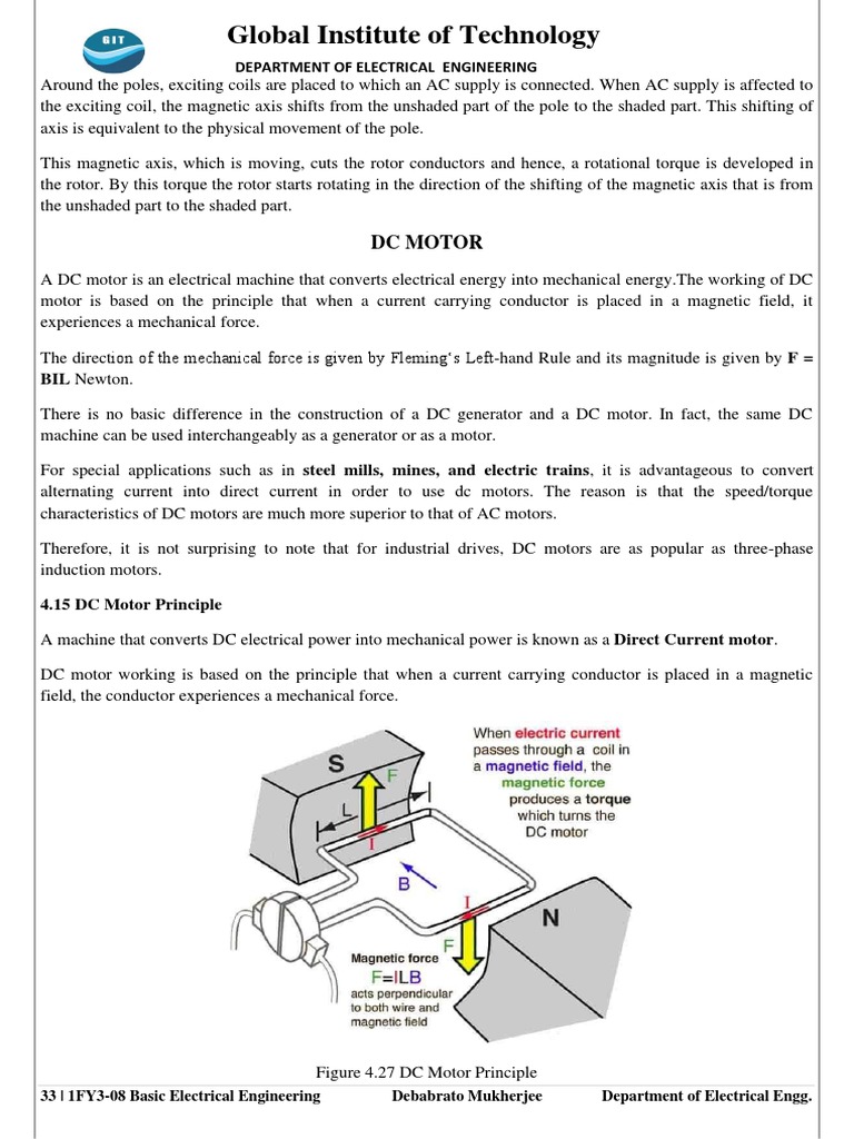 BEE Unit-IV-DC-MACHINE | PDF