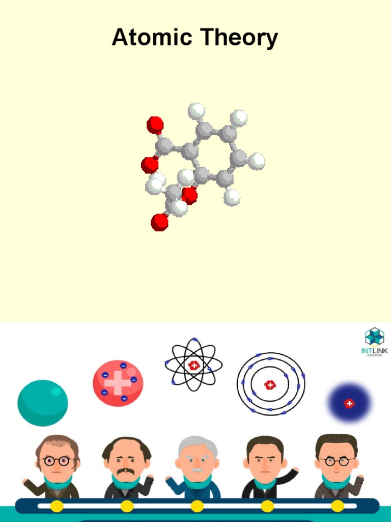 Atomic Theories Timeline | PDF | Atoms | Electron
