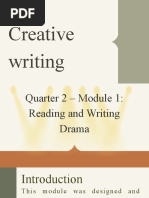 Creative Writing: Quarter 2 - Module 3 Reading and Writing Drama | PDF ...