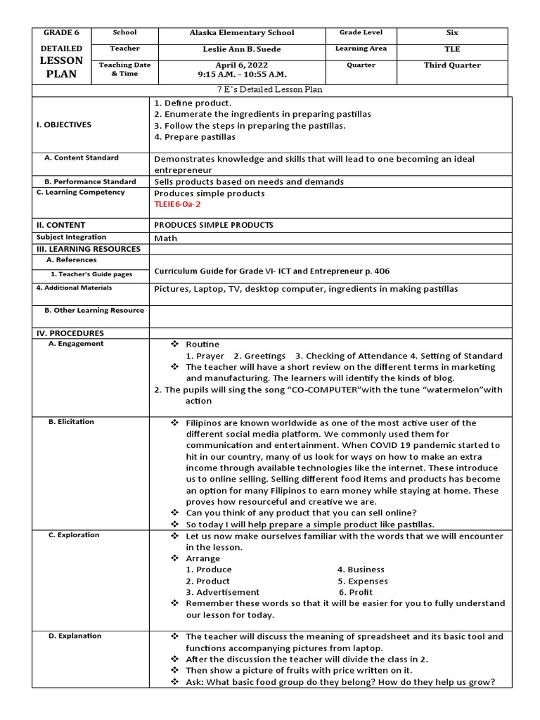 DLP 1stcot For Sy.2021-2022 | PDF | Spreadsheet | Computing