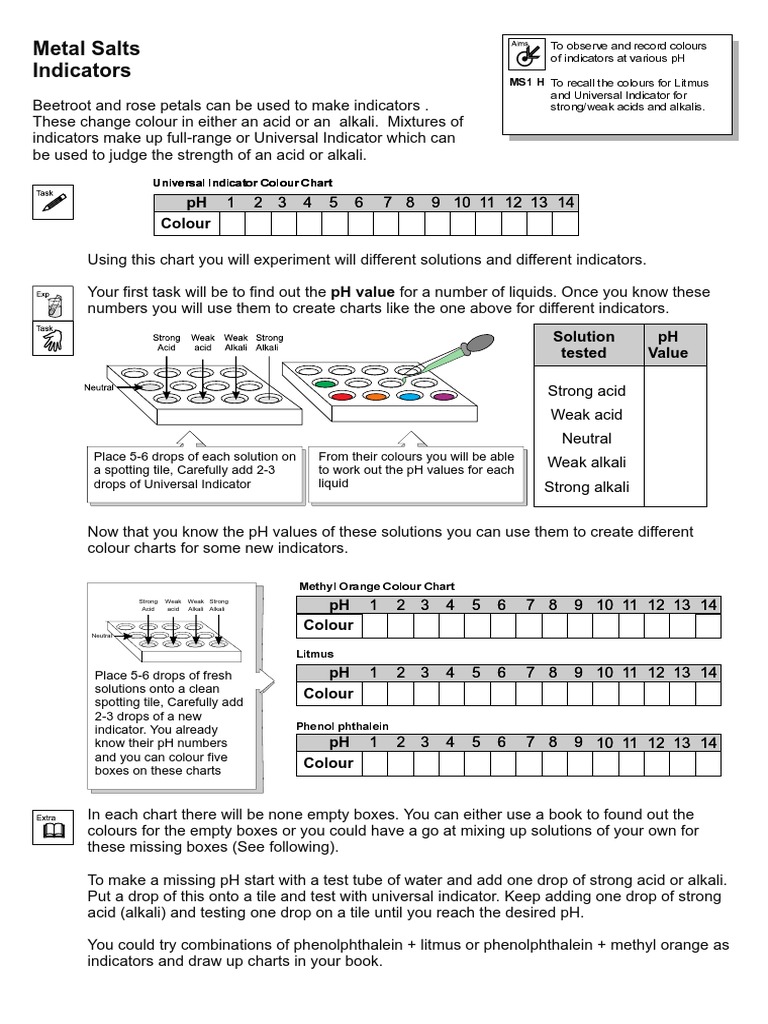 KS3/4 Salts Worksheets | PDF