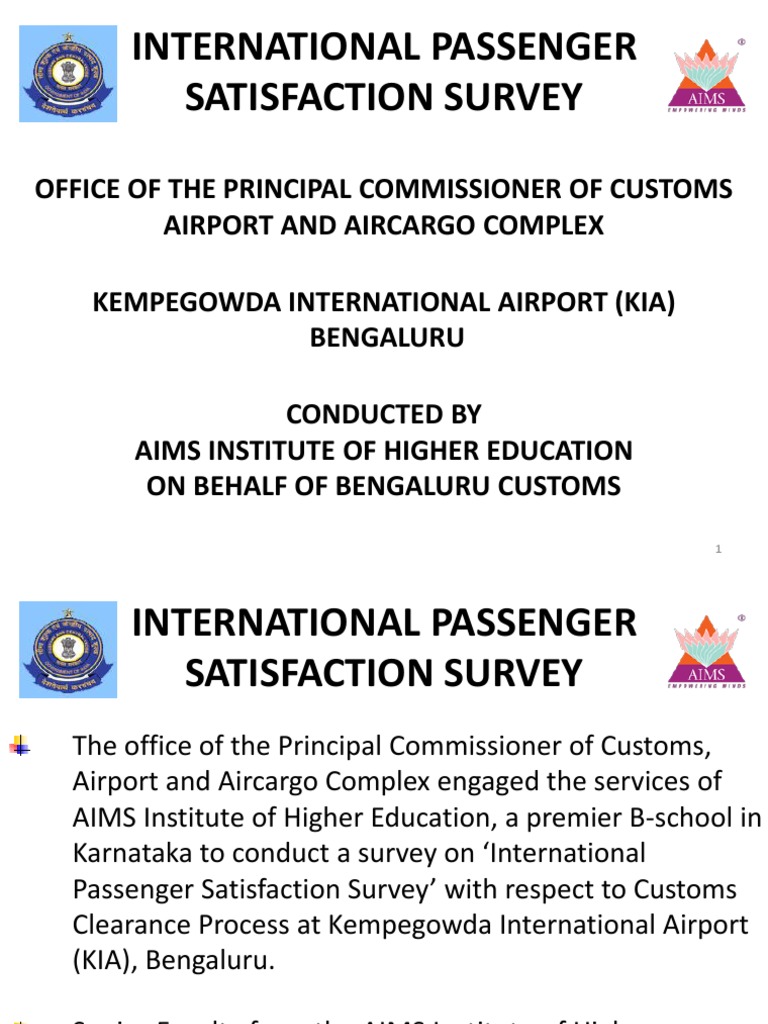 Int Pass Satisfaction Survey Report | PDF | Survey Methodology | Customs